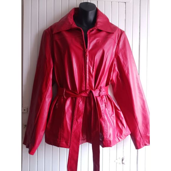 White Stag | Jackets & Coats | Vintage White Stag Red Vegan Leather ...